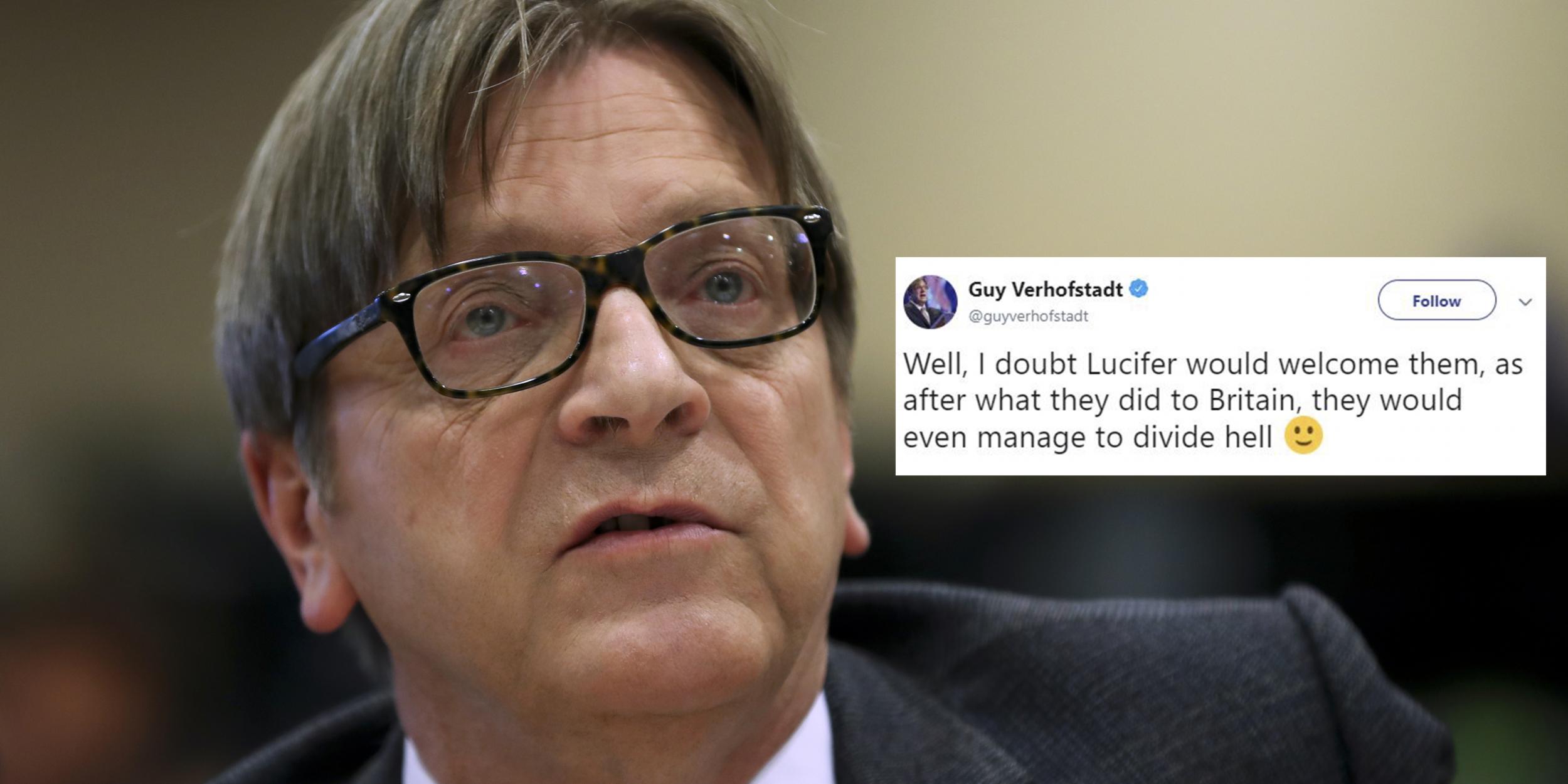 Brexit: Guy Verhofstadt wonders if Leave campaigners would be 'welcomed ...