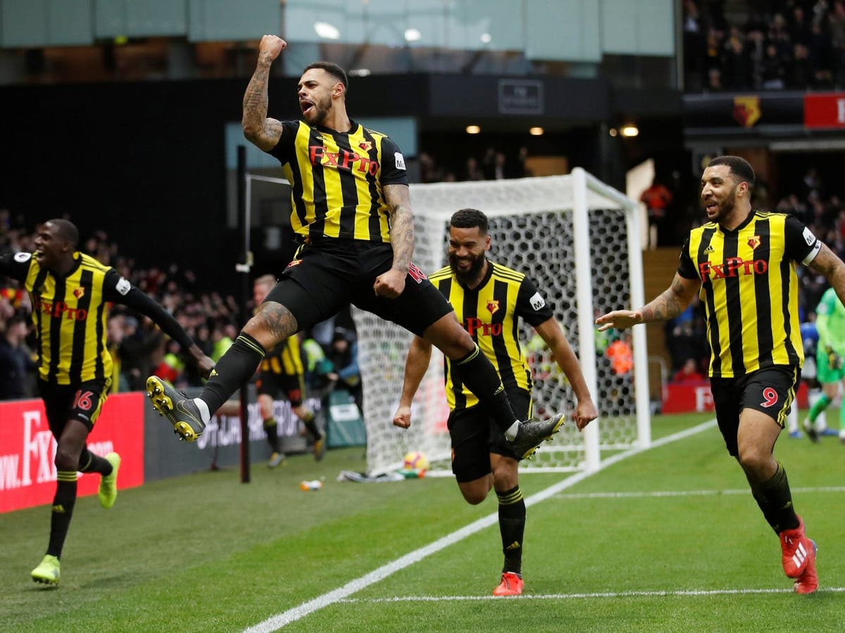 Andre Gray piles on the pain for Everton manager Marco Silva on his ...