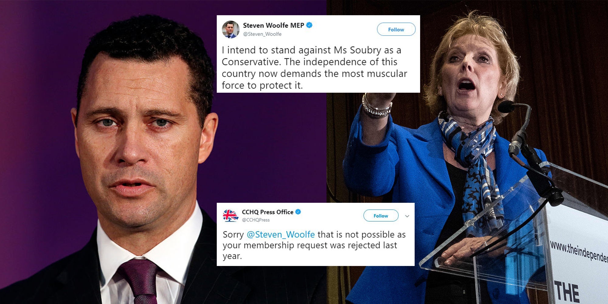 Former UKIP MEP Steven Woolfe shot down after announcement about his ...