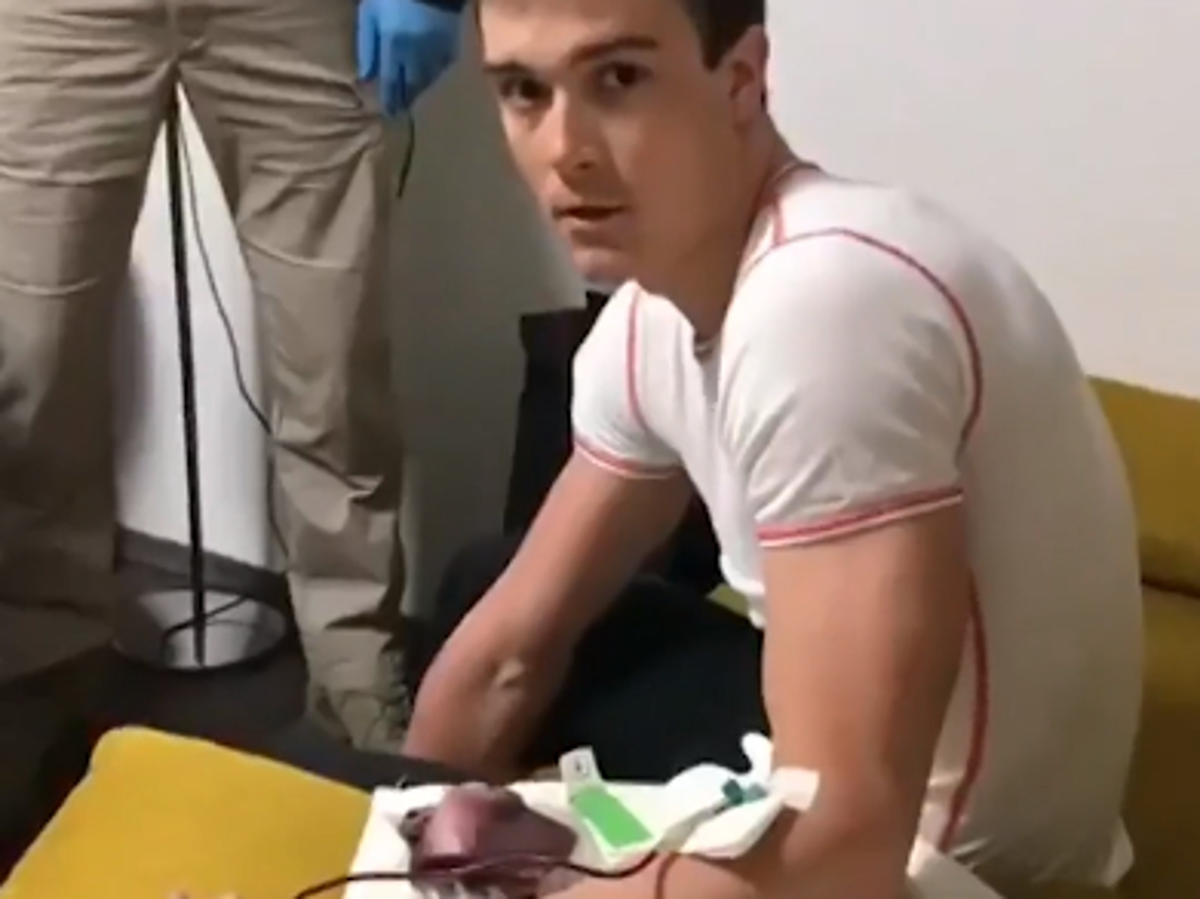 Austrian skier Max Hauke caught on video doping in raid at Nordic ...