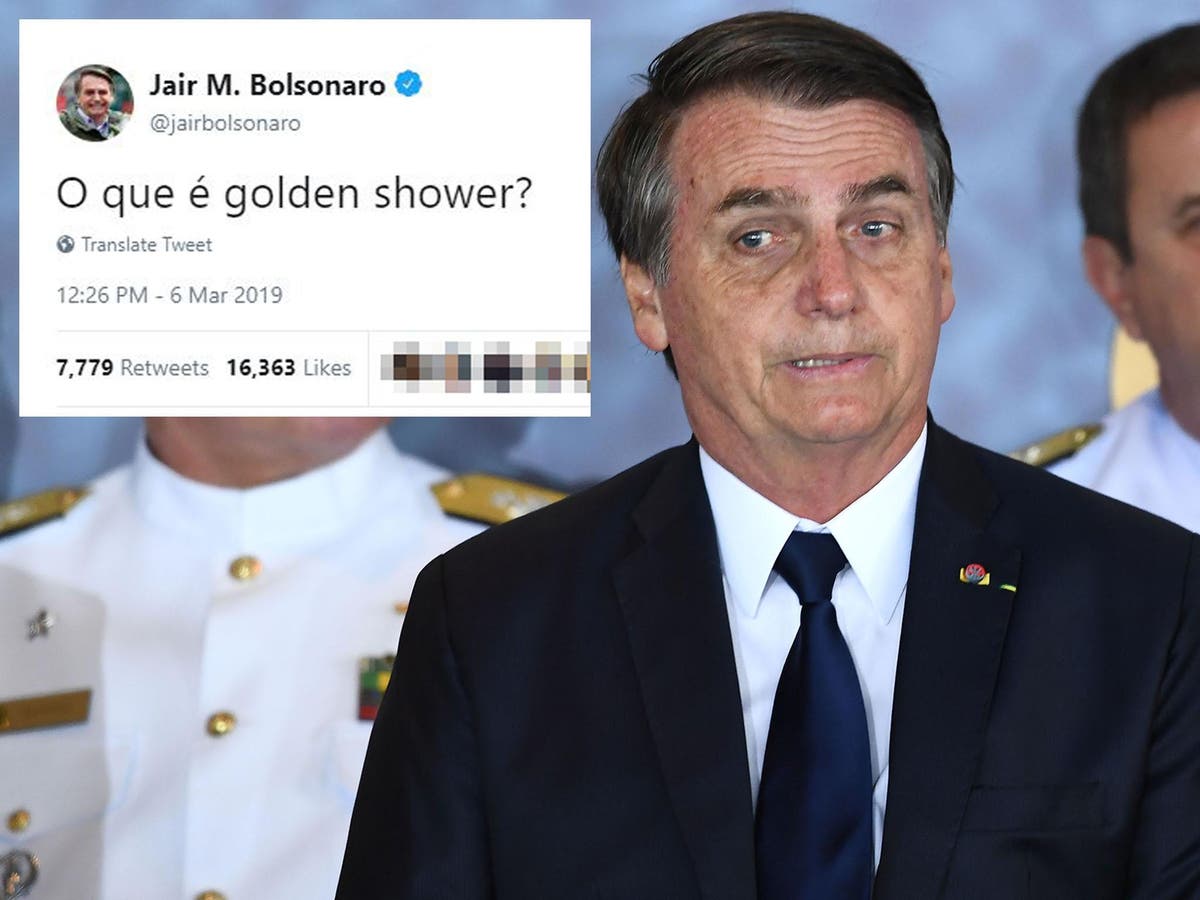 Brazil's Jair Bolsonaro tweets 'what is a golden shower' after posting explicit video of man ...