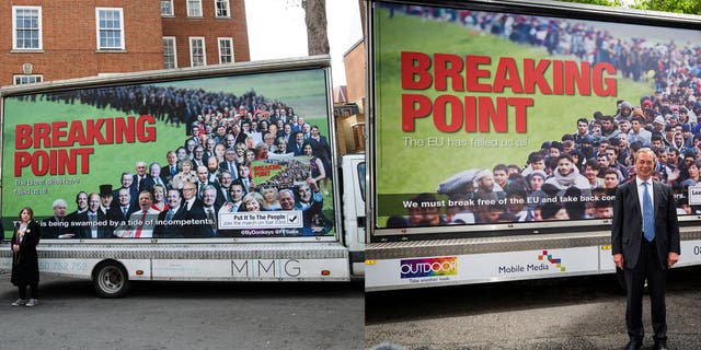 Brexit: Nigel Farage 'breaking point' poster redesigned to include ...
