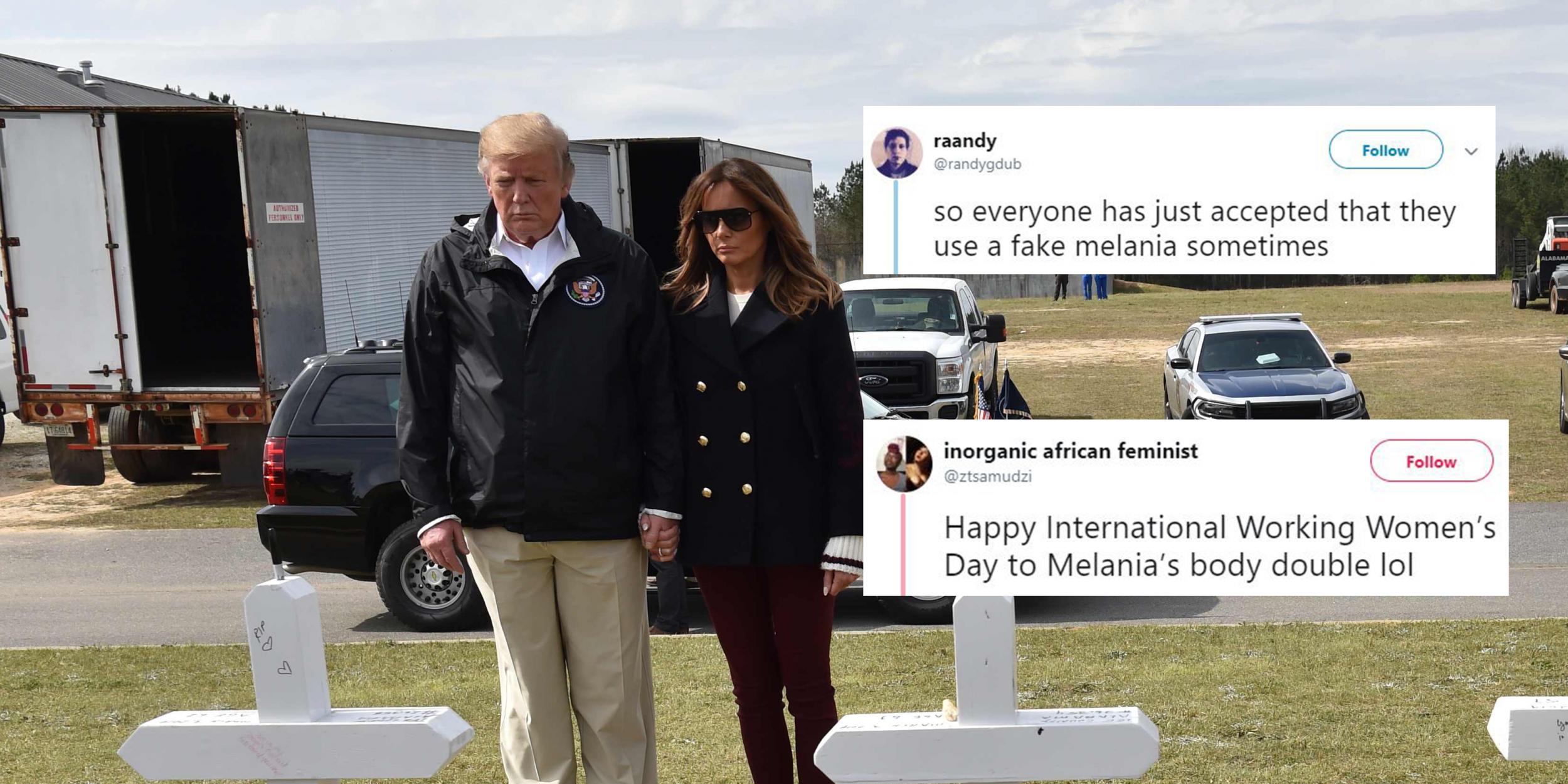 Melania Trump body double theory resurfaces after Alabama trip ...