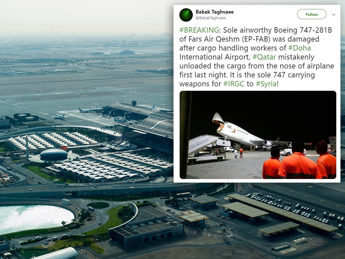 Boeing jumbo jet tips backwards after airport workers mistakenly unload ...