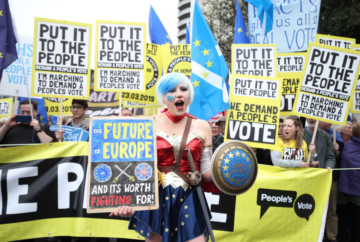 Brexit march – live: '1 million' Put It To The People protesters finish ...