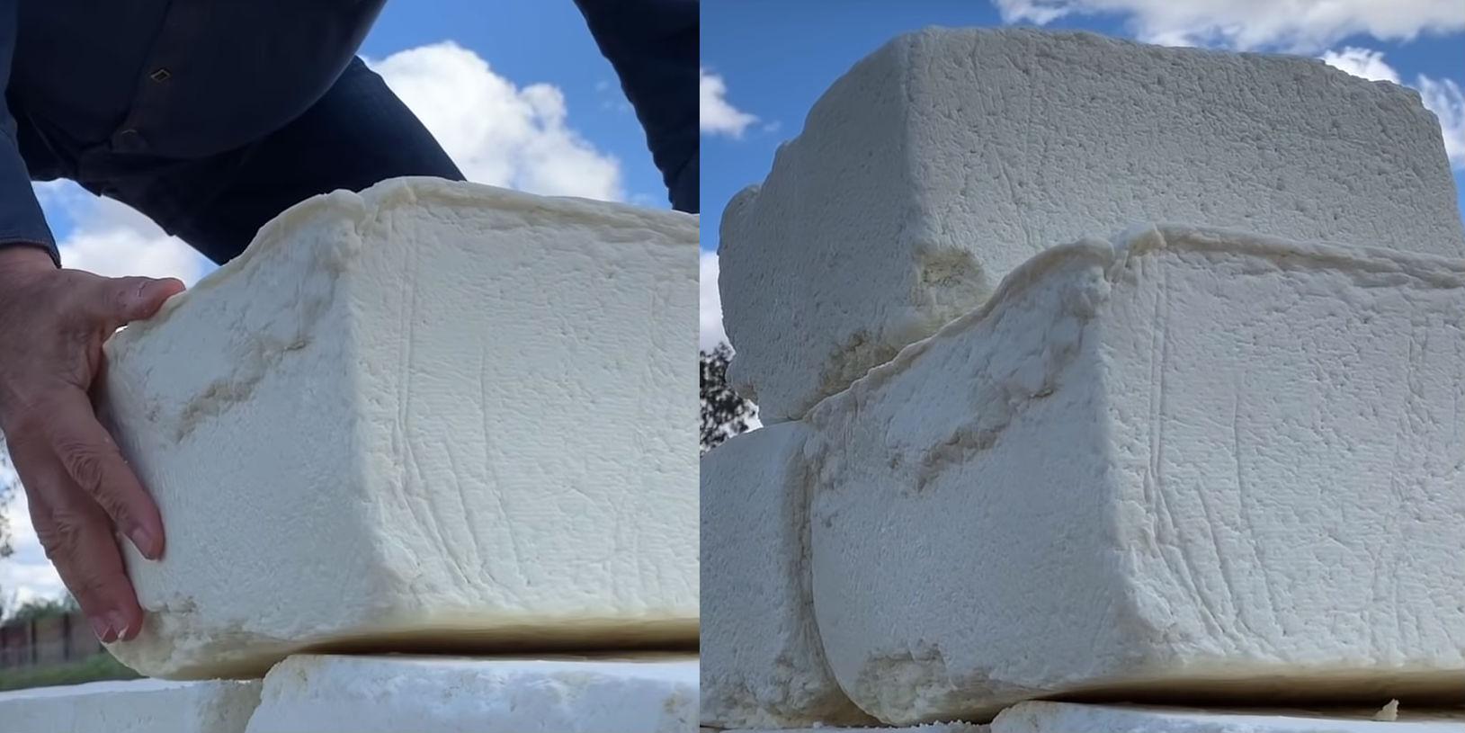 Trump protest: This artist is building a cheese wall at US-Mexico ...