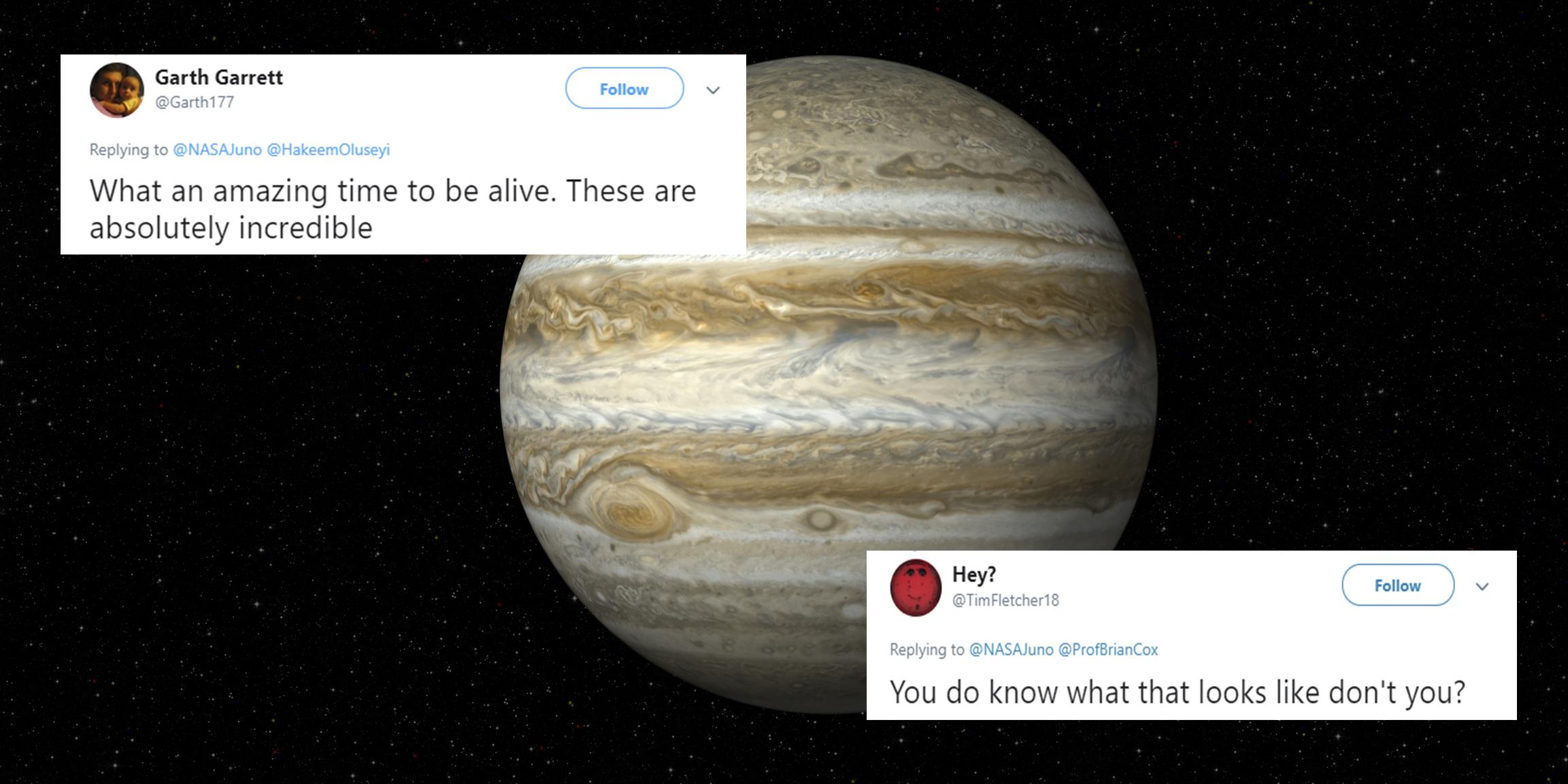 Nasa released photos of Jupiter and people can’t stop making the same ...