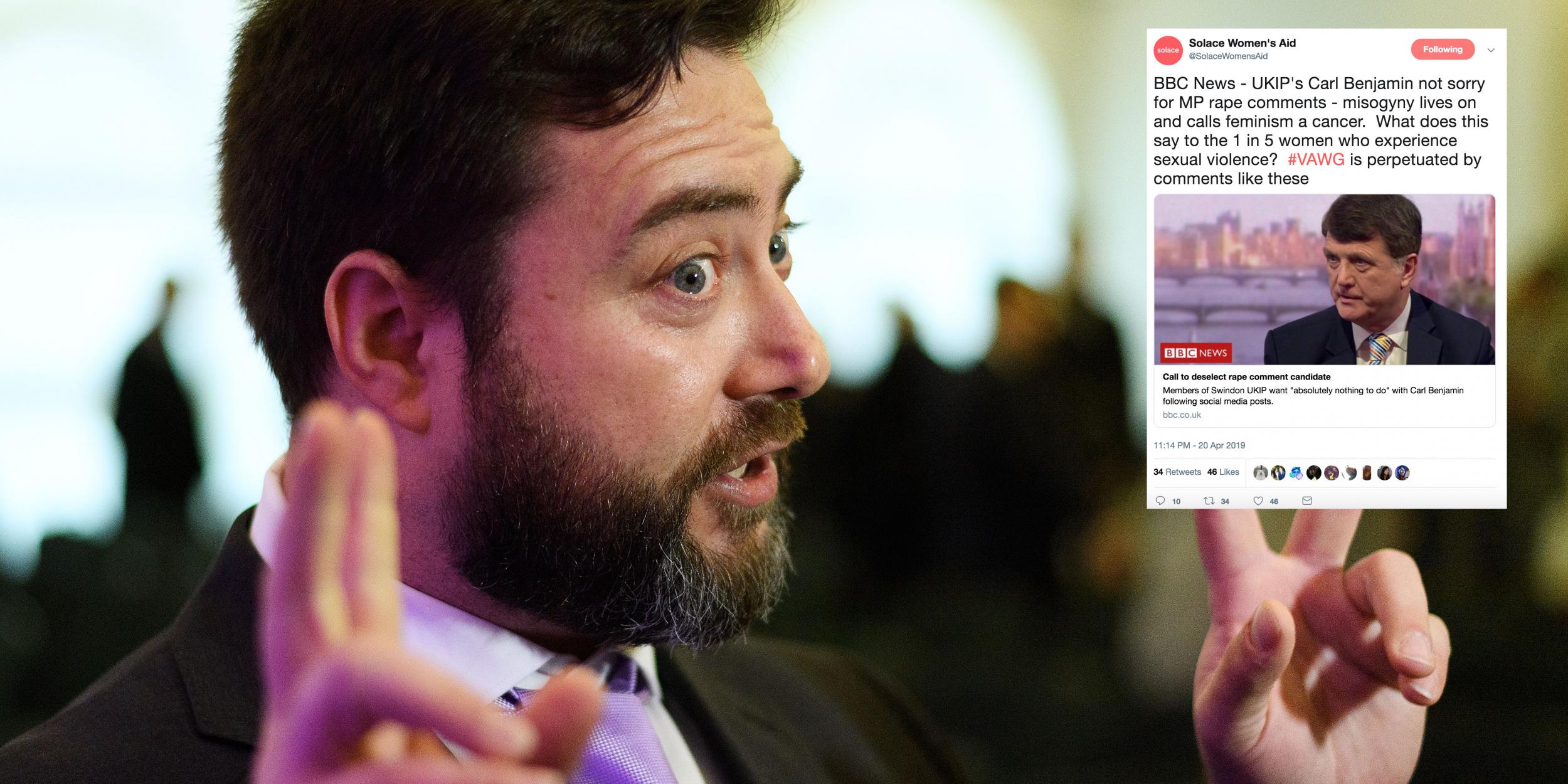 Carl Benjamin: UKIP candidate blamed feminism for actions of male mass ...