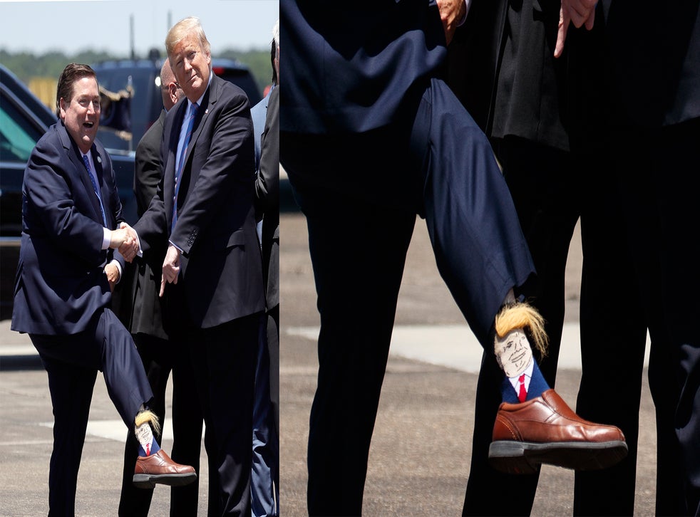 A Louisana politician wore 'Trump socks' to meet the president ...