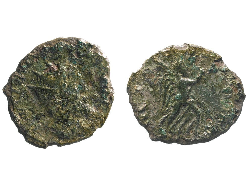 ‘Incredibly rare’ Roman coin found during roadworks | The Independent ...