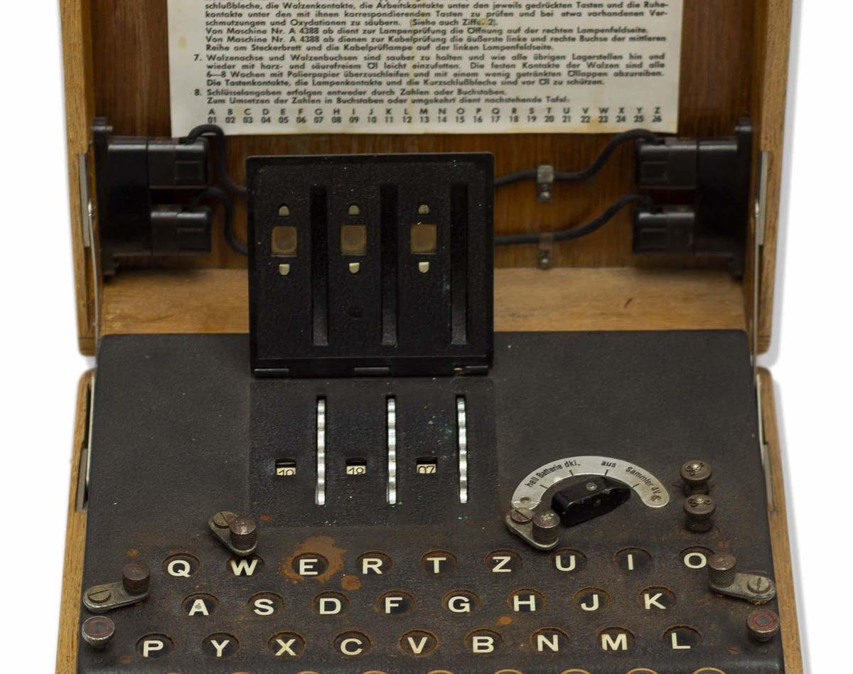 Rare enigma machine with original parts goes on sale | The Independent ...