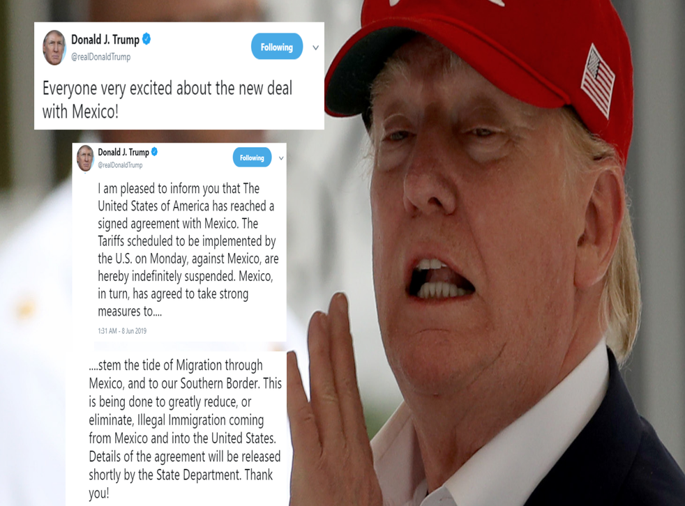 Trump says 'everyone is excited' about his Mexico deal after he drops ...