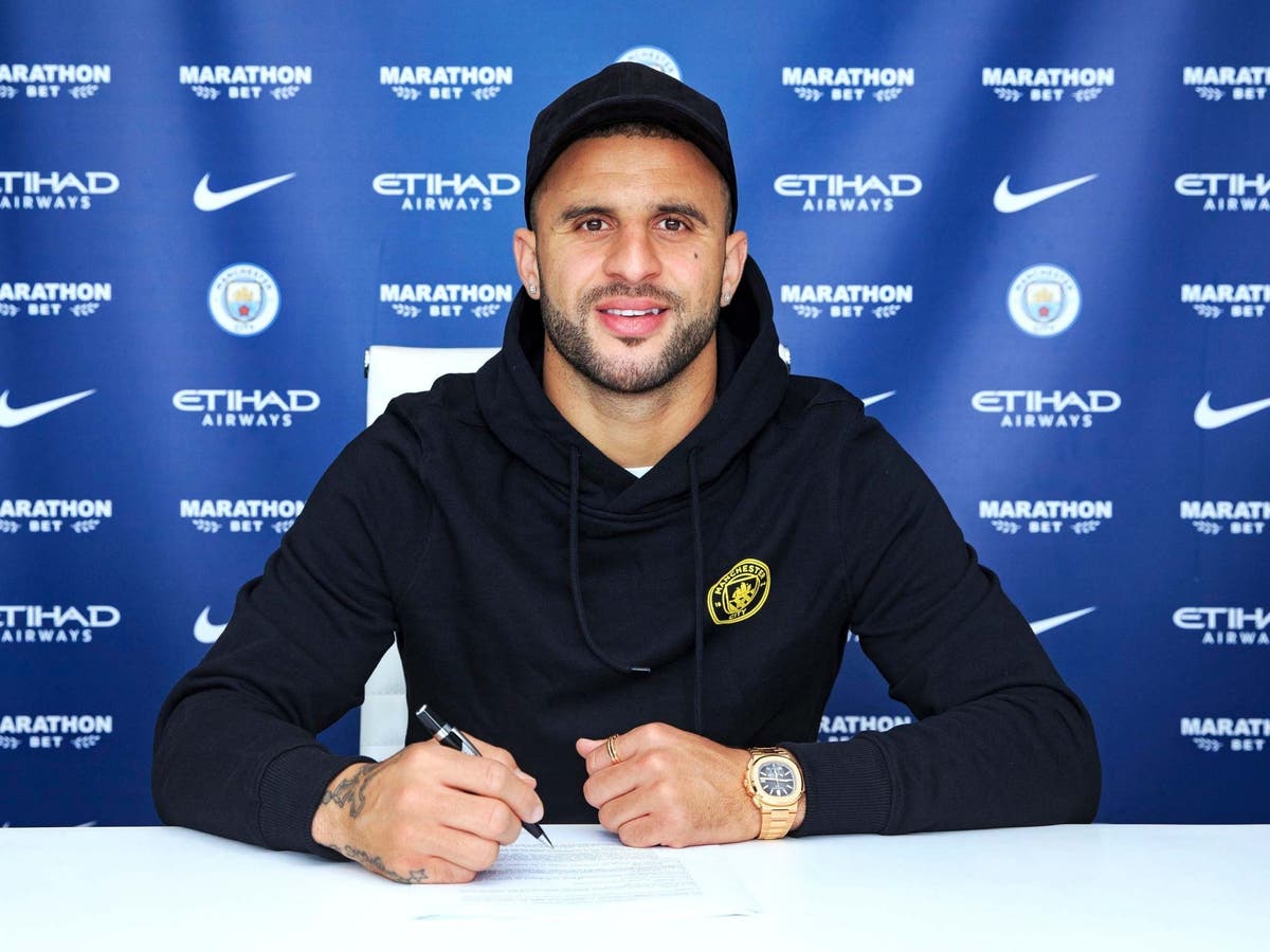 Kyle Walker: Man City defender signs two-year contract extension worth ...
