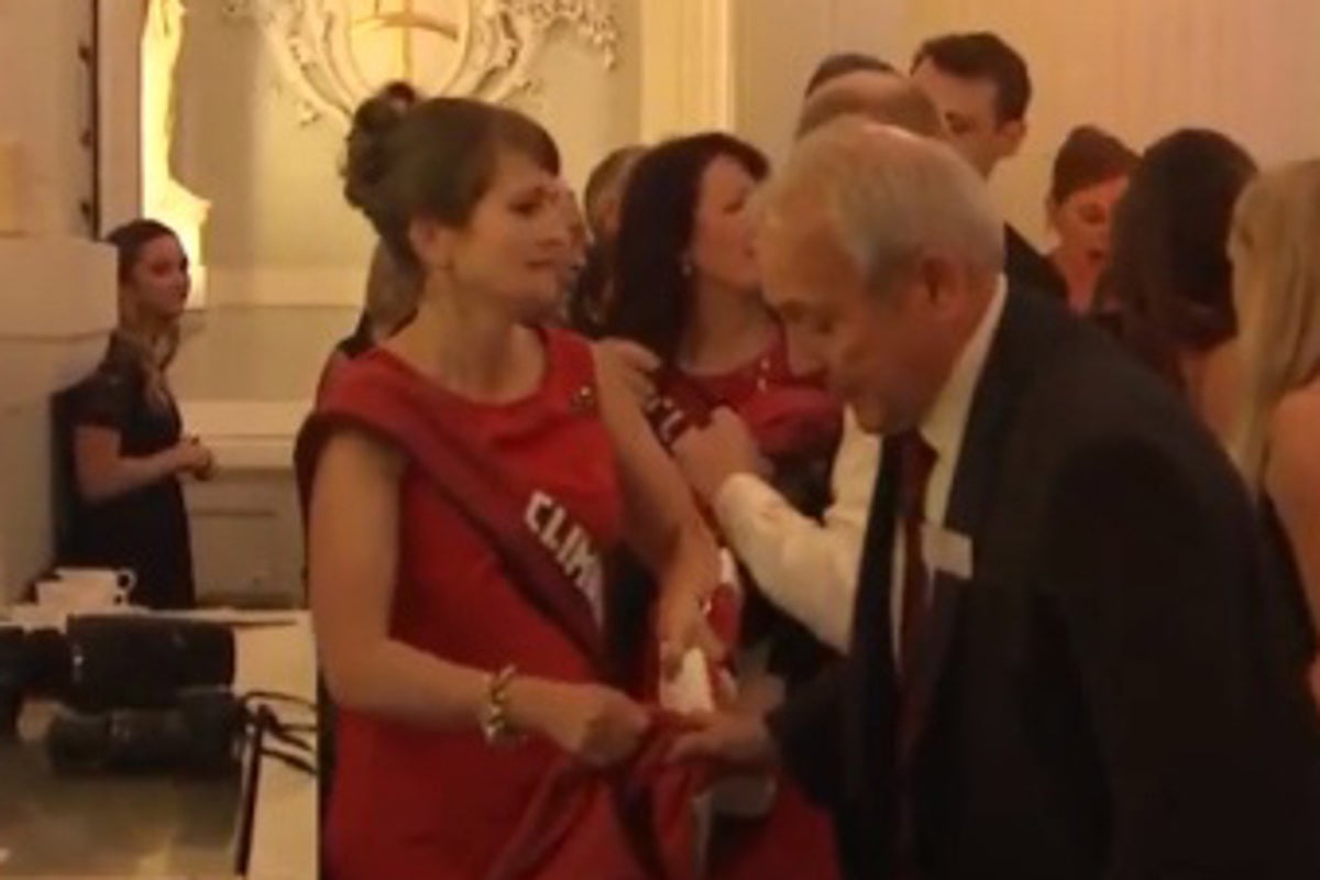 Philip Hammond: Greenpeace climate protesters disrupt chancellor's ...
