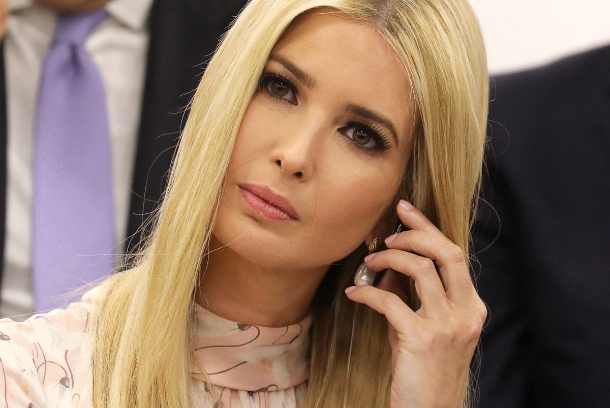 Ivanka Trump takes call from 'daddy' during public talk then holds ...