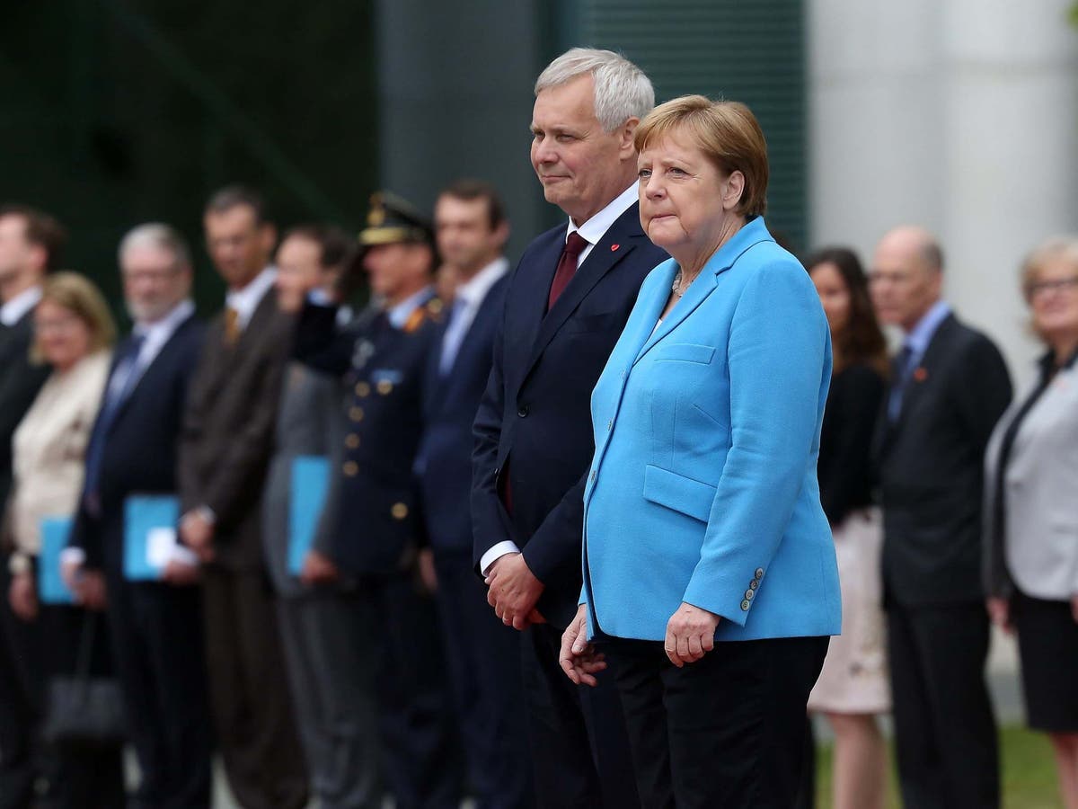 Angela Merkel seen shaking in public for third time in a month | The ...