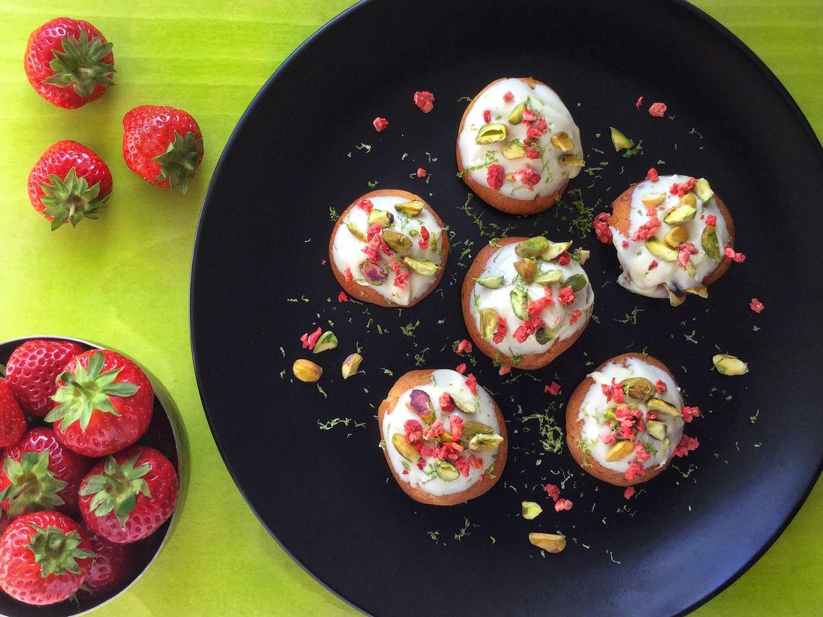 How to make strawberry, white chocolate and pistachio choux buns | The ...