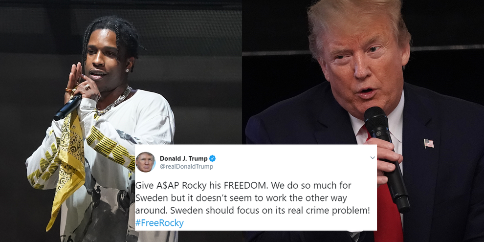 Trump demands A$AP Rocky is freed after assault charge in Sweden ...