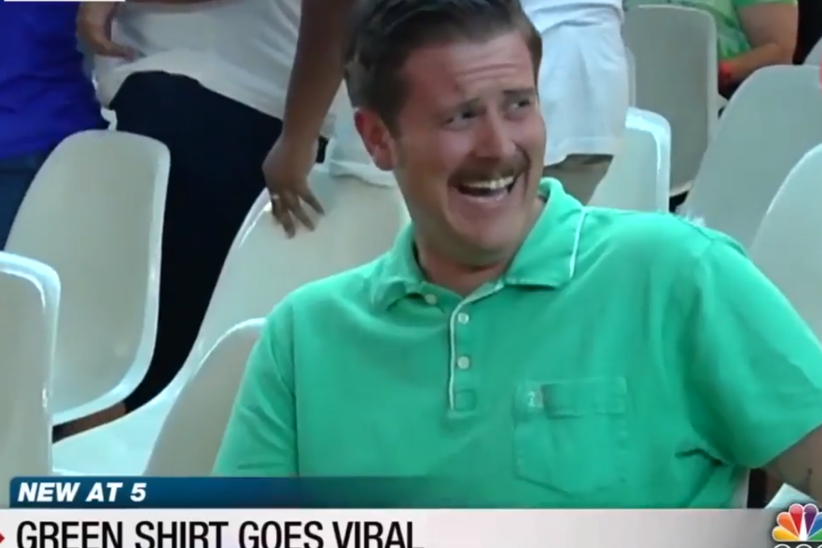 ‘Green shirt guy’: Man laughs hysterically at anti-immigration ...