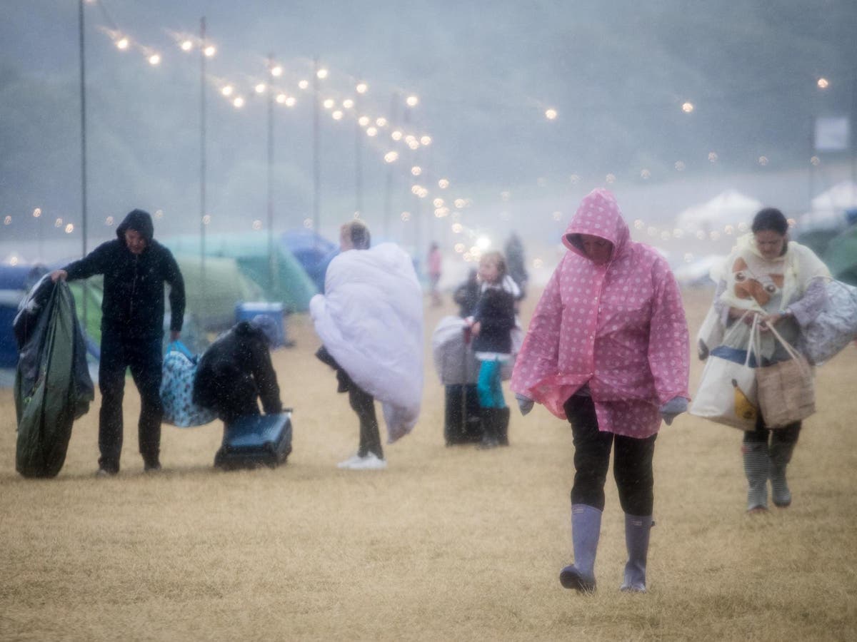 UK weather: More festivals cancelled as thunderstorms and 60mph winds ...