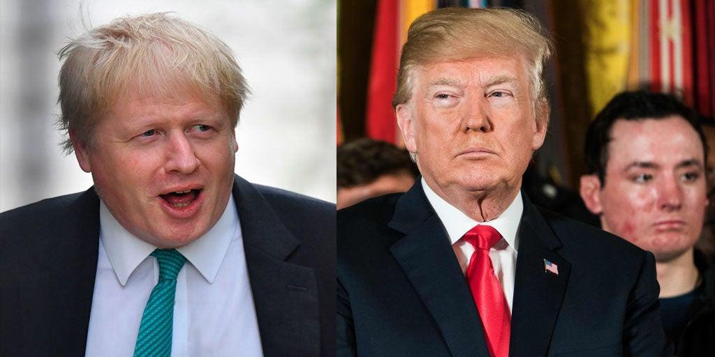 US News: Donald Trump says he and Boris Johnson are 'very much aligned ...