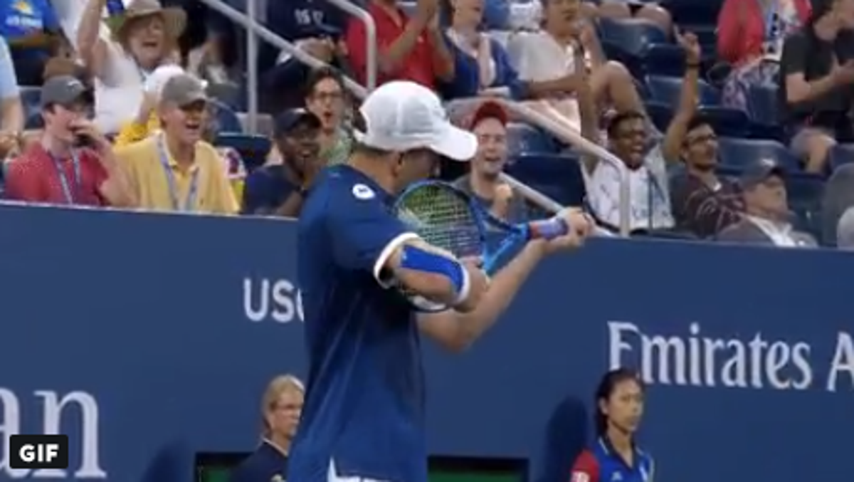 US Open player fined $10,000 for making shooting gesture with racket ...