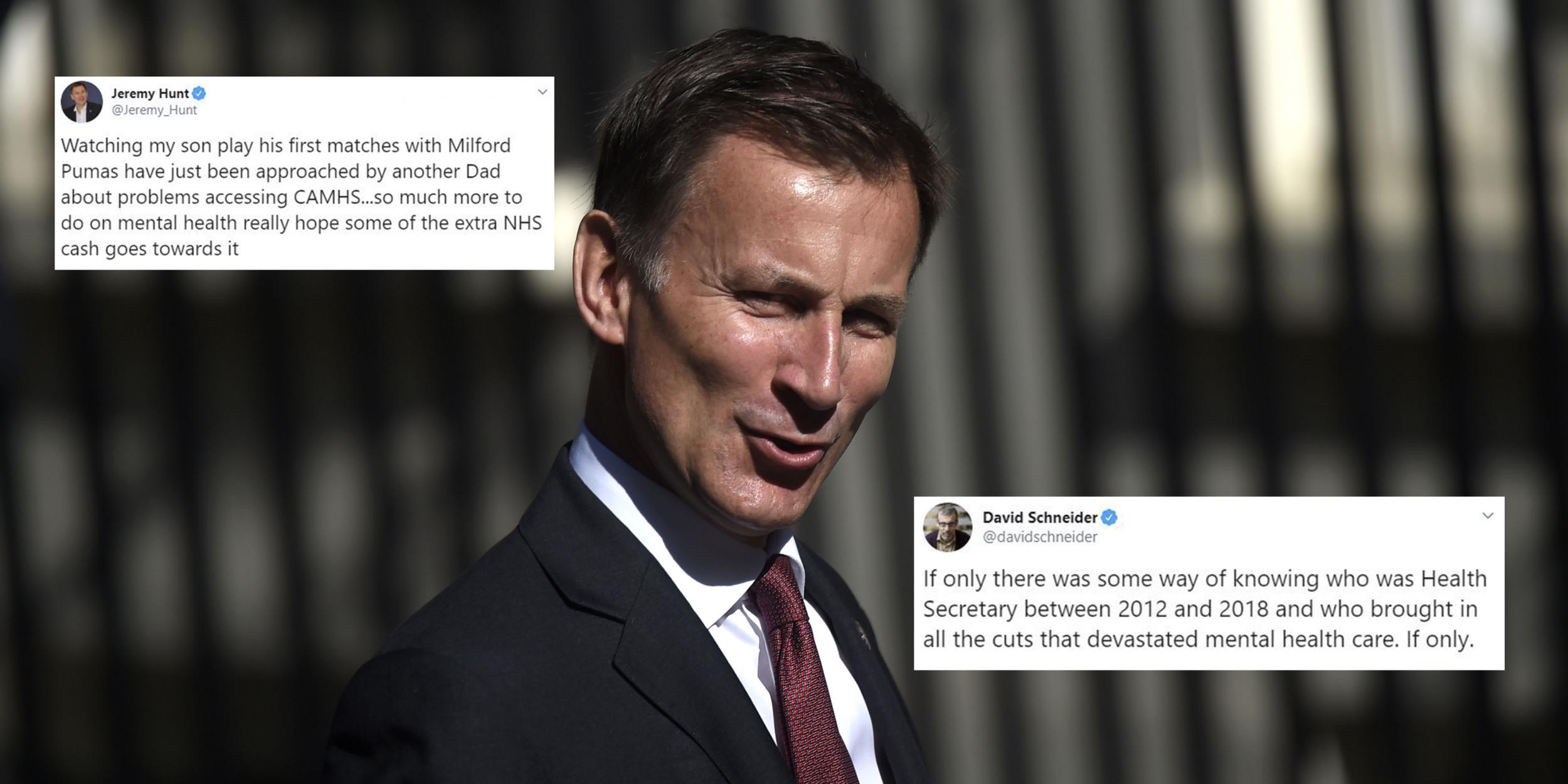 Jeremy Hunt owned himself in this tweet about NHS mental health ...