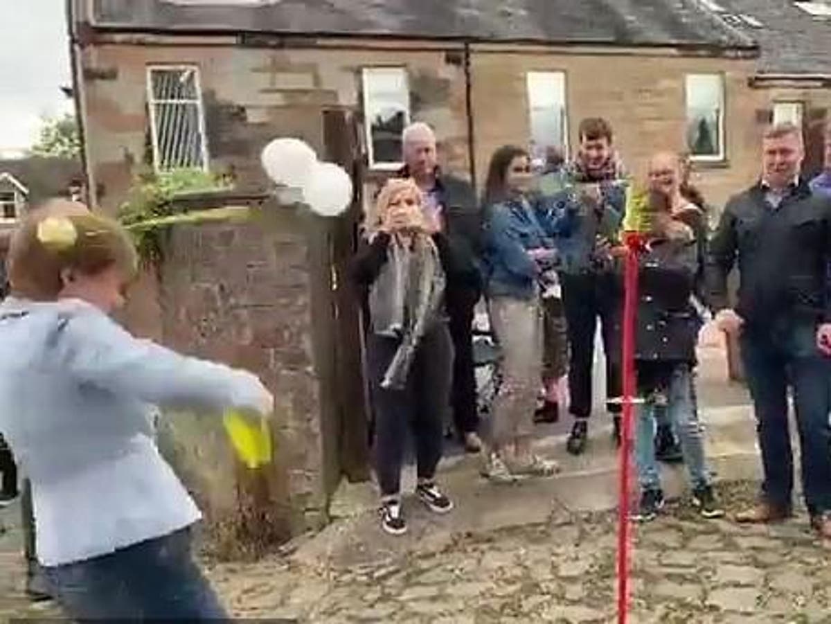 Nicola Sturgeon smashed in head by swingball | The Independent | The ...