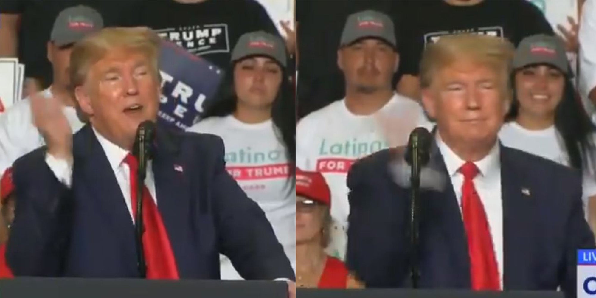 Trump news: President gets distracted by fly during New Mexico rally ...