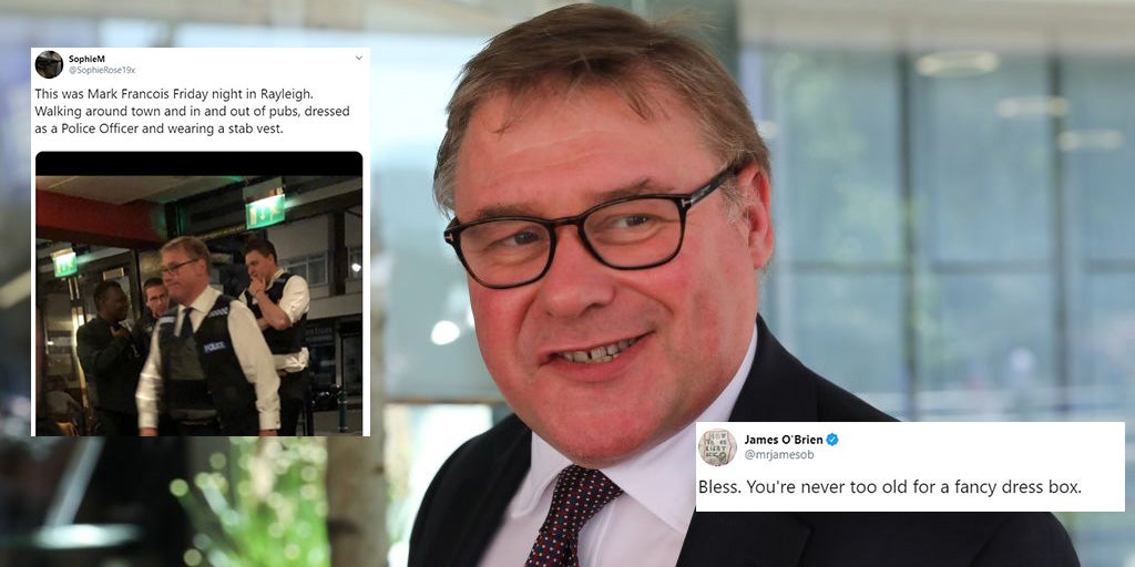 Mark Francois: Tory MP pictured dressed as policeman | indy100 | indy100
