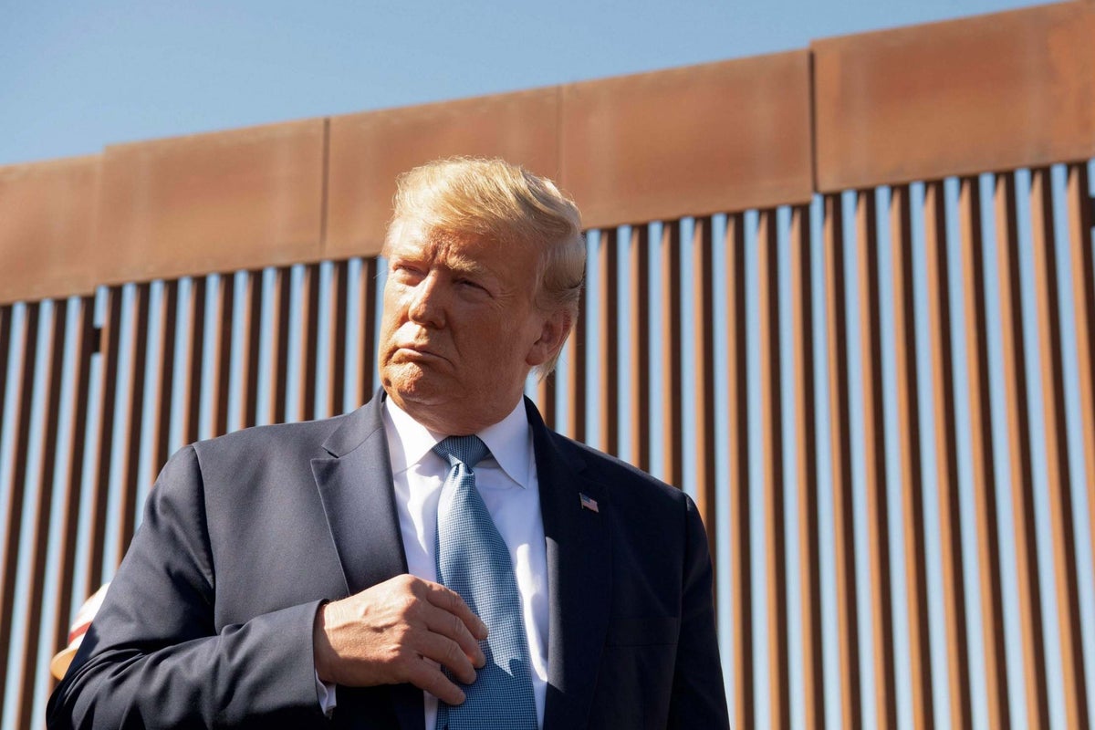 Video shows people scaling US border wall in seconds - despite Trump ...