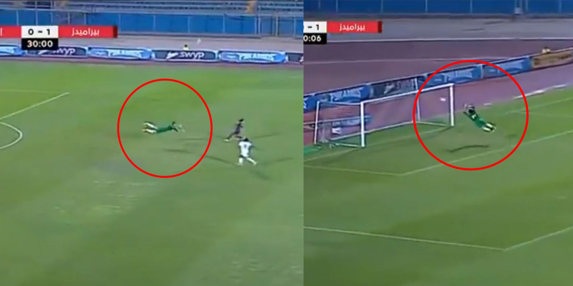 Goalkeeper goes viral after pulling off impossible save | indy100 | indy100