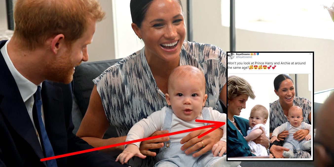 Royal family: Baby Archie looks identical to Prince Harry as a child ...