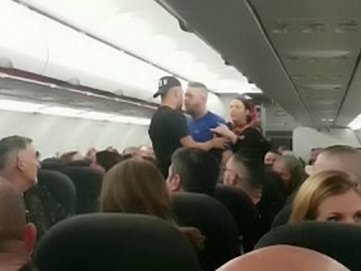 EasyJet fight: Stag-do brawl on flight forces plane to make emergency ...