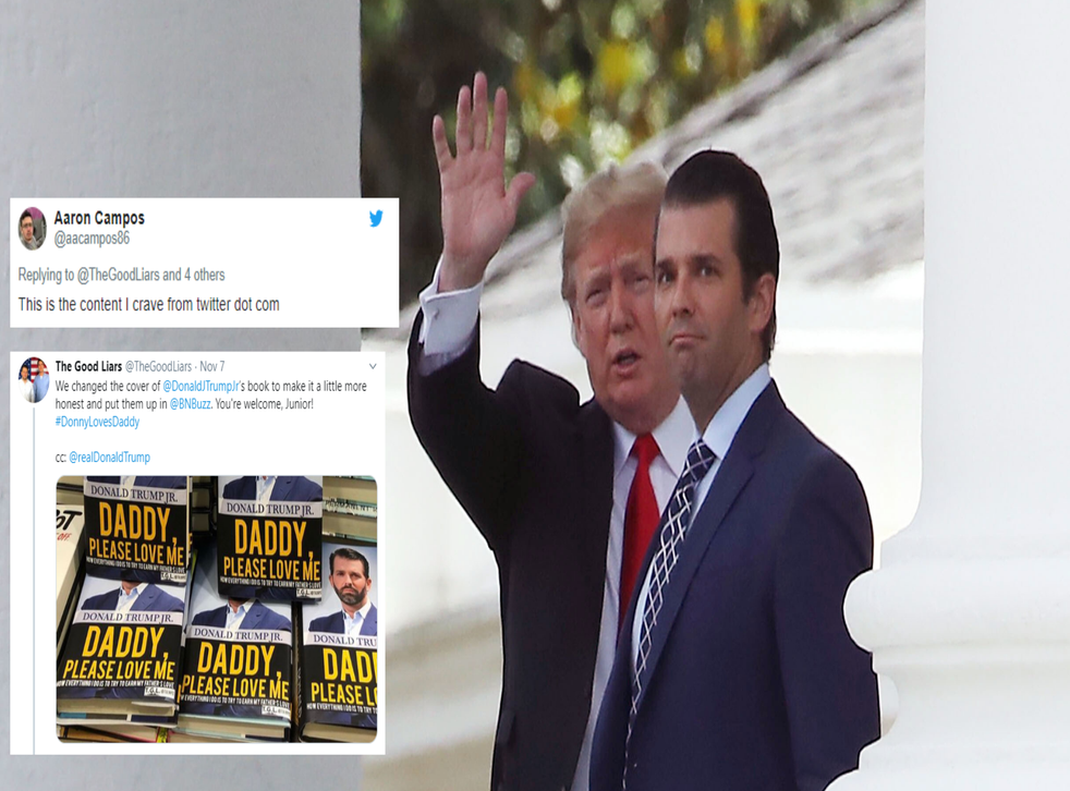 Donald Trump Jr: Viral pranksters replace 'Triggered' book cover with ...