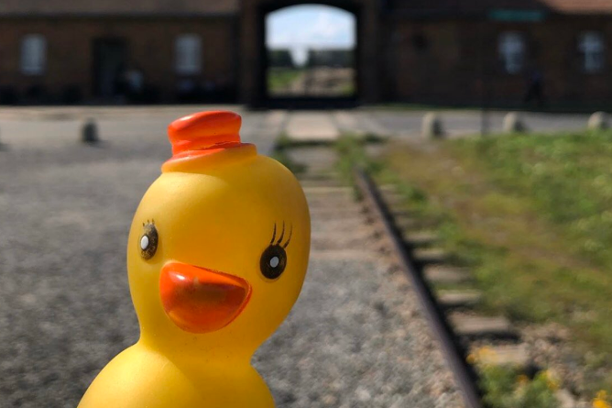Travel blogger condemned for posting photo of rubber duck outside ...