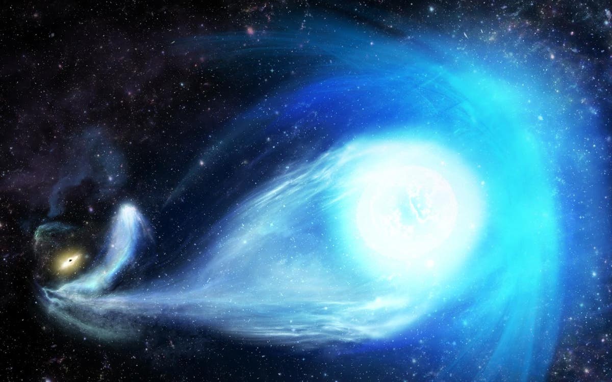 Star spotted flying through universe at blistering speed after being ...