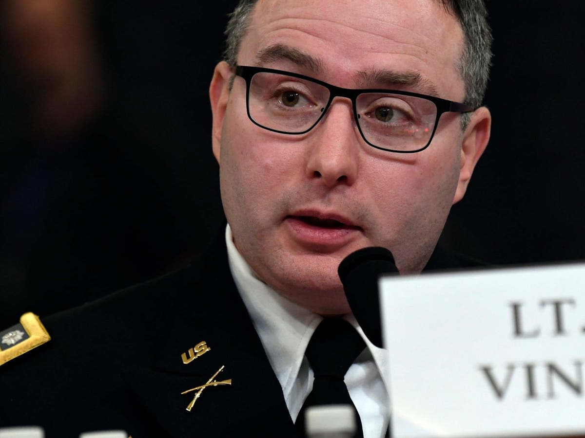 Trump impeachment witness Vindman demands Fox News retracts allegation ...