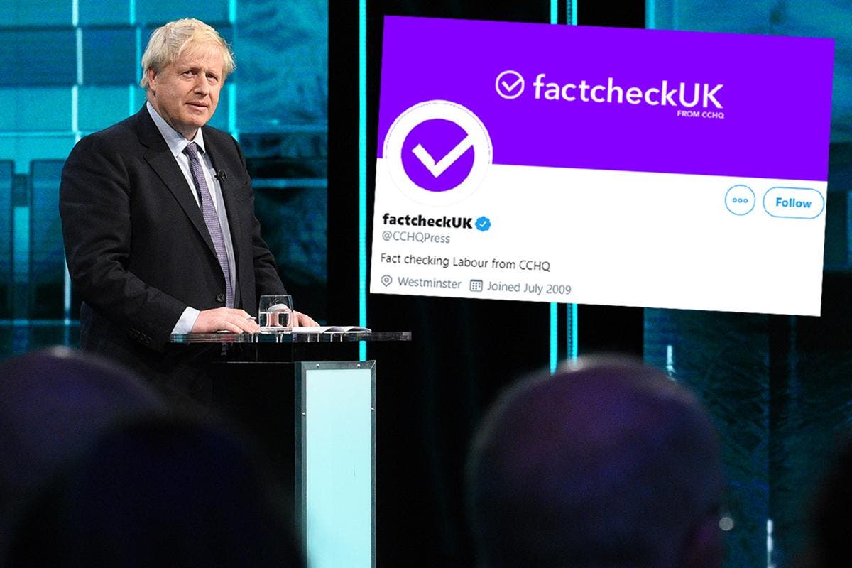 Tories set up fake ‘fact-checking service’ to endorse Boris Johnson ...