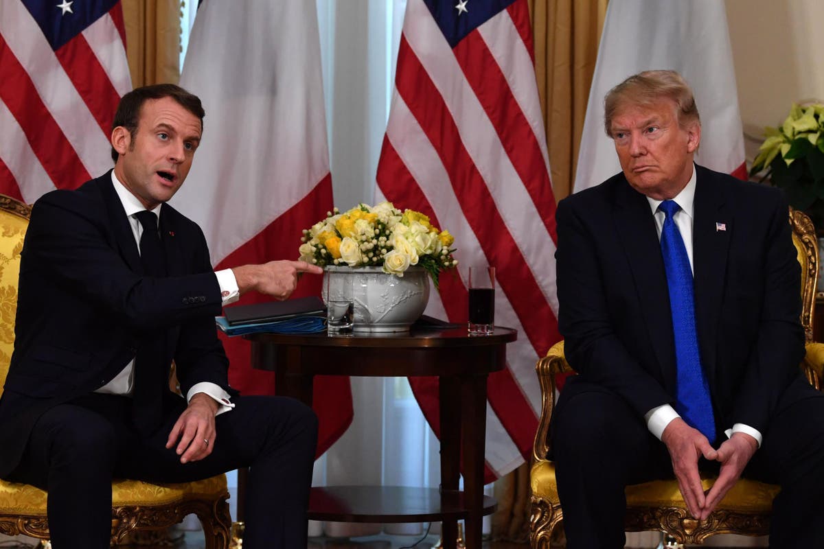 Macron fact-checks Trump to his face for false claim on Isis fighters ...