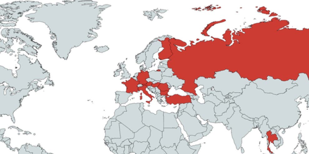 Every nation Britain has declared war on, mapped | indy100 | indy100