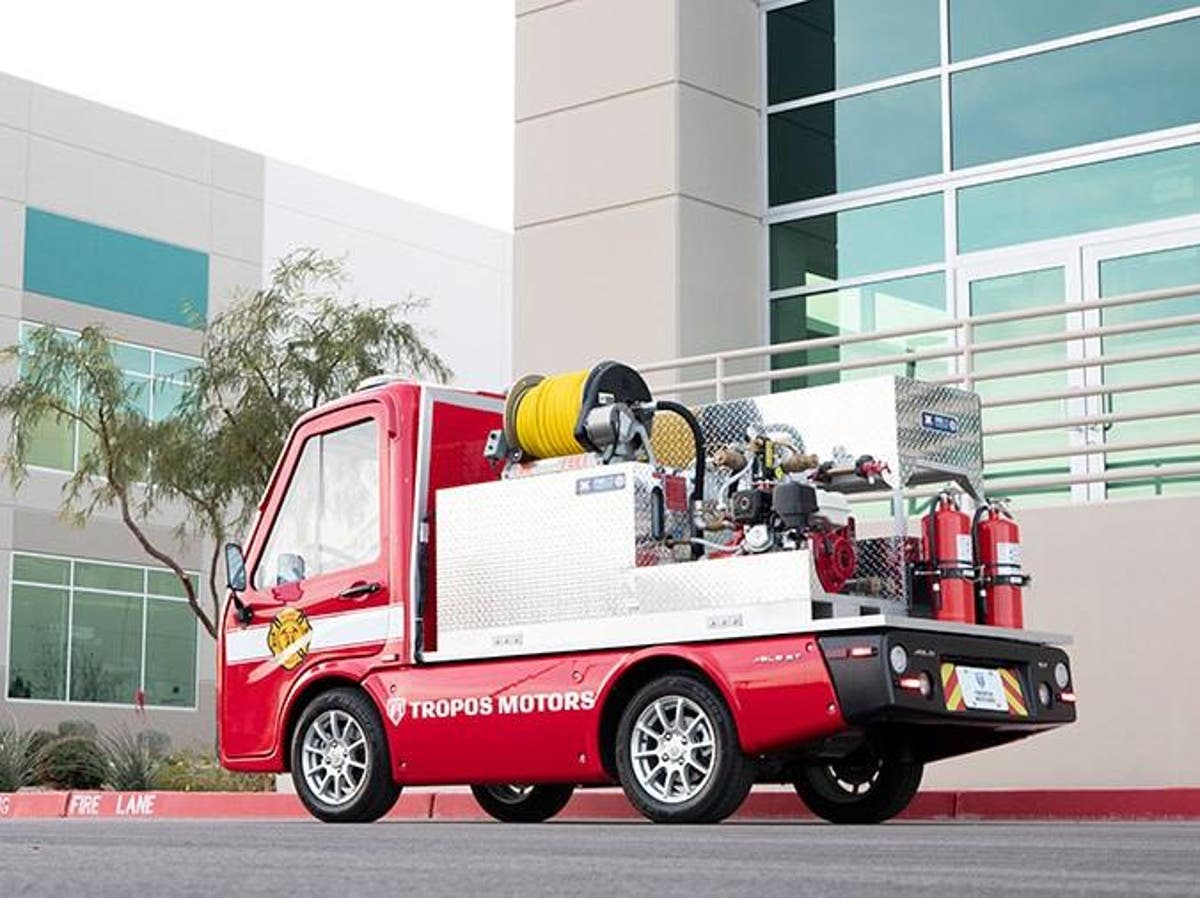 Panasonic unveils mini electric fire engine for narrow alleys and ...