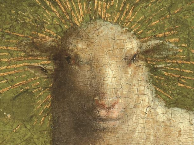 Priceless 15th century artwork restored with ‘humanoid sheep face ...