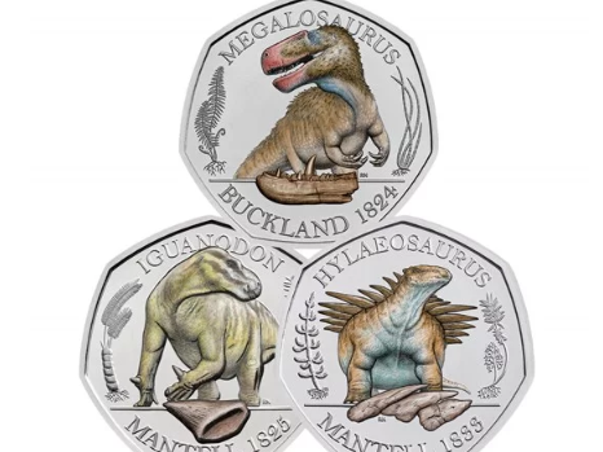 Limited edition 50p dinosaur coin launched by Royal Mint and Natural ...