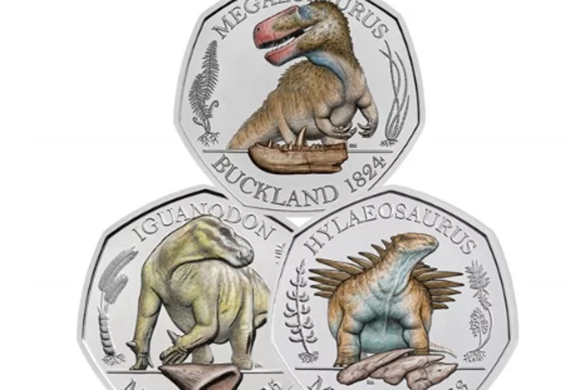 Limited edition 50p dinosaur coin launched by Royal Mint and Natural ...