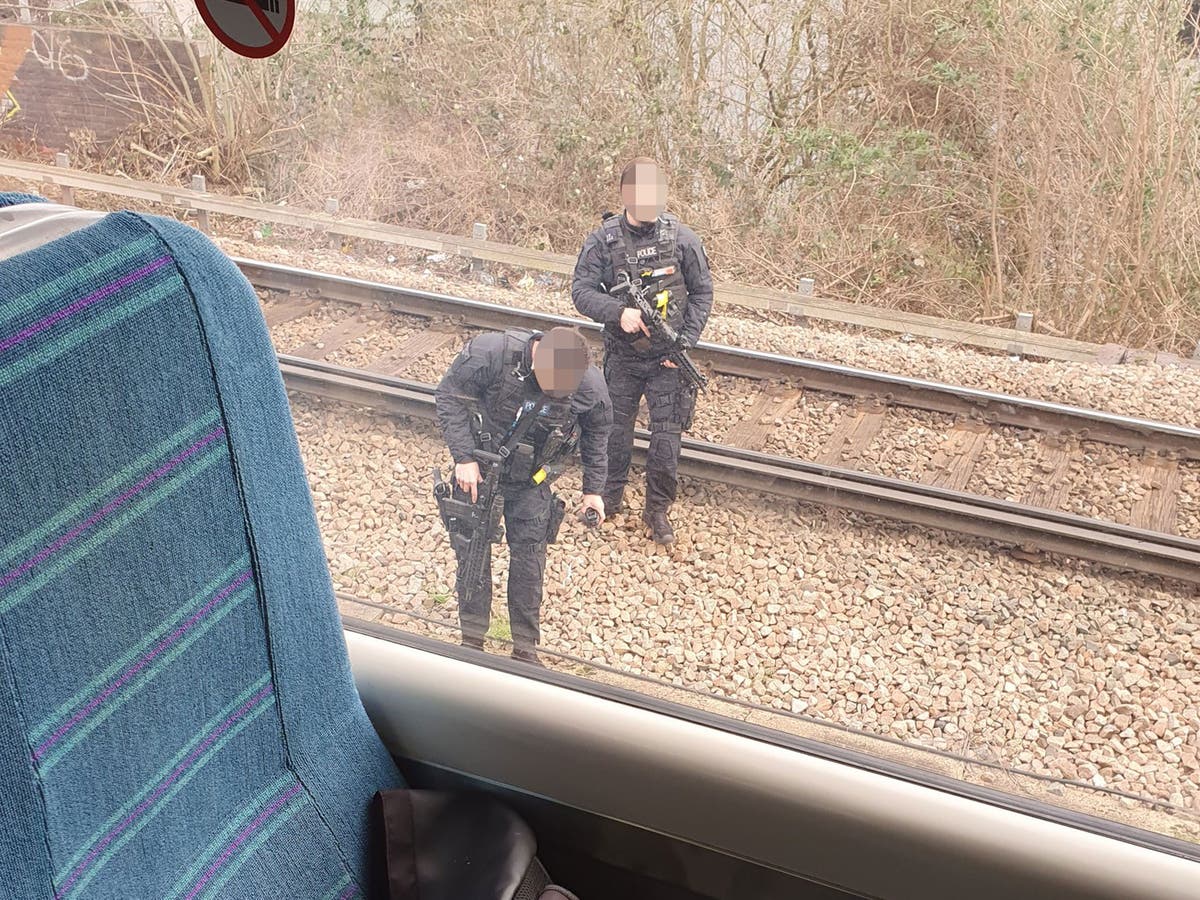 Peckham: Man armed with 'massive knife' jumps on train in London | The ...