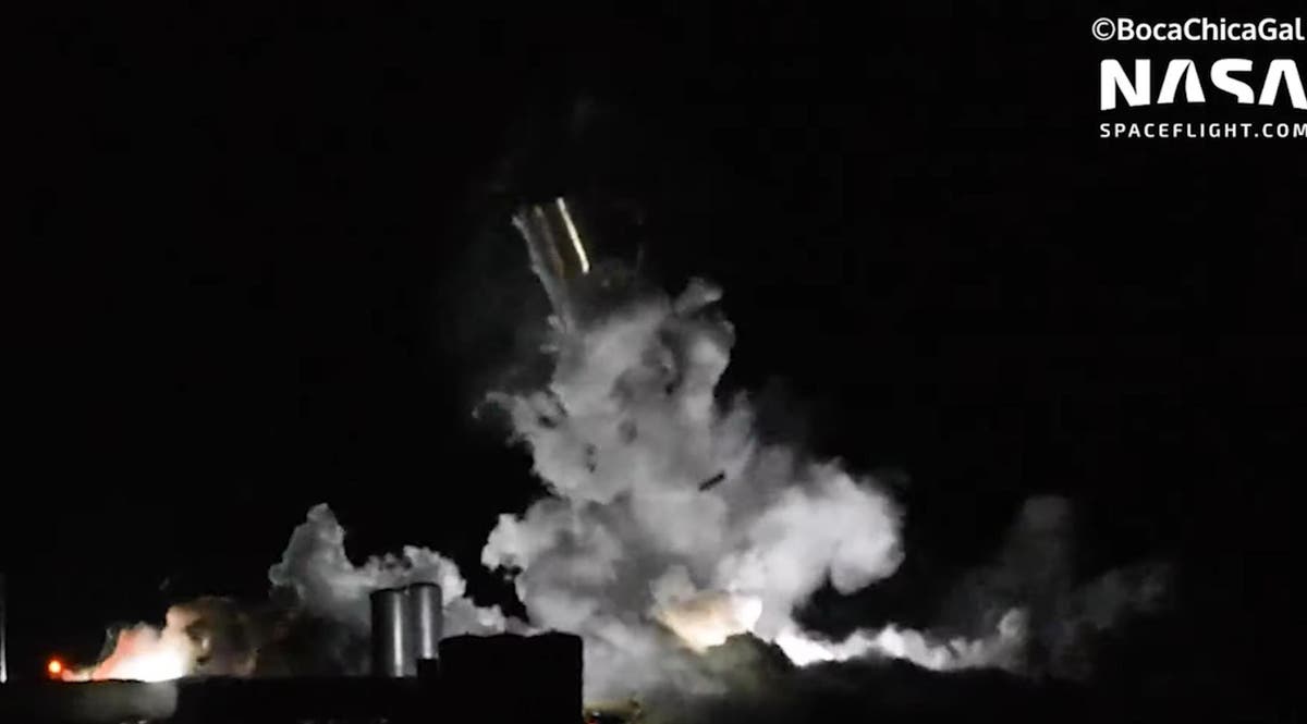 SpaceX Starship explodes during test in dramatic failure | The ...