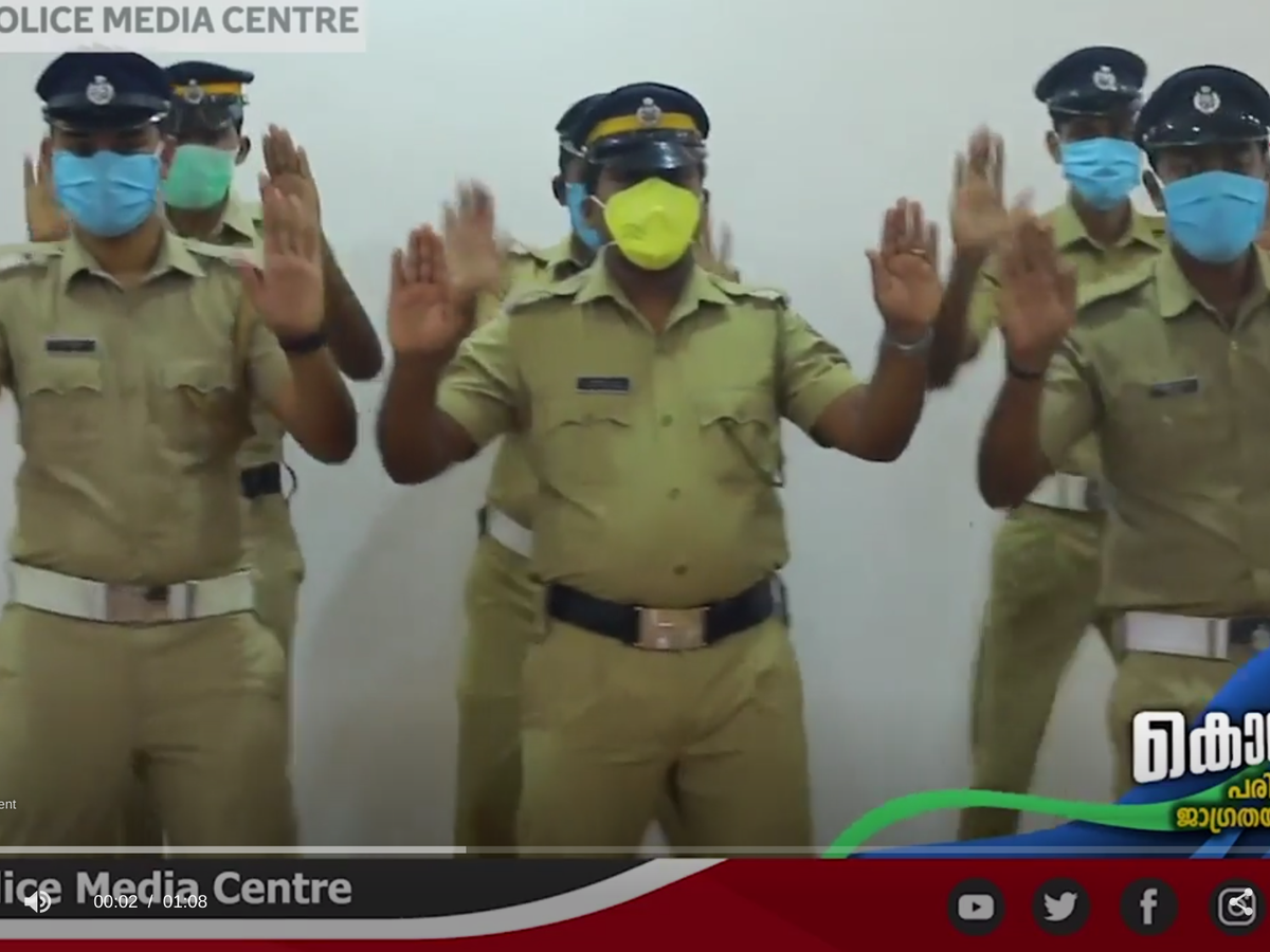 Coronavirus: Indian police’s hand-washing dance goes viral | The ...