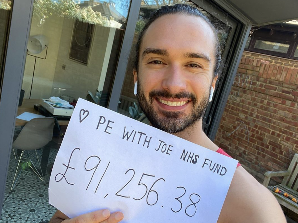 Joe Wicks’ PE lessons raise more than £91,000 for NHS charities | The ...