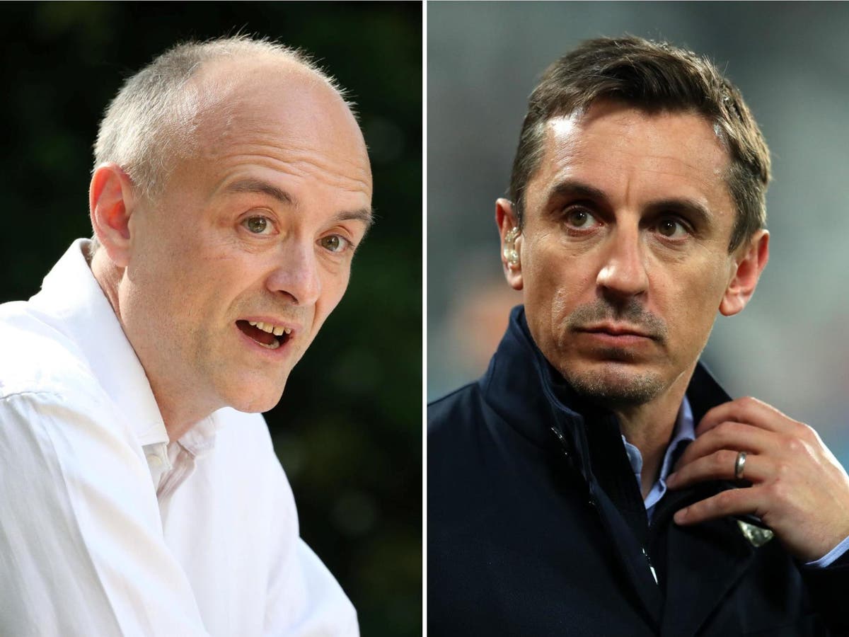 Gary Neville mocks Dominic Cummings over ‘uncomfortable’ lockdown ...